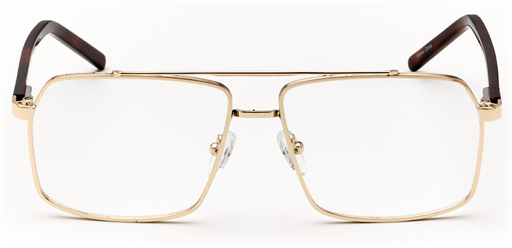 Helston :Rectangle Eyeglasses in Gold | Stanton Optical