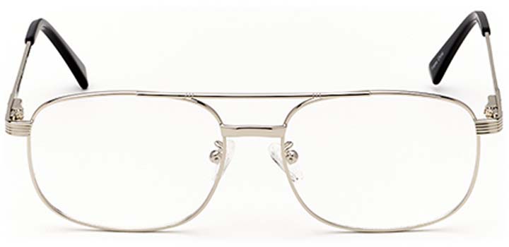 Brentford :Rectangle Eyeglasses in Silver | Stanton Optical