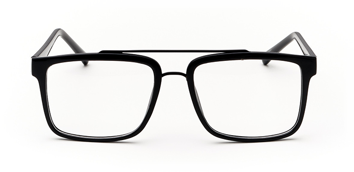 Hudson Rectangle Eyeglasses In Black Stanton Optical