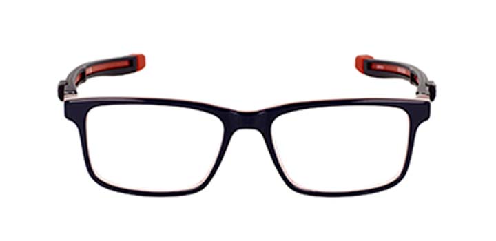 Grab:Rectangle Eyeglasses in Red | My Eyelab