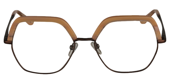 Woodbury:Geometric Eyeglasses in Bronze | Stanton Optical