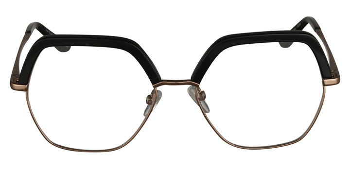 Woodbury:Geometric Eyeglasses in Black | Stanton Optical